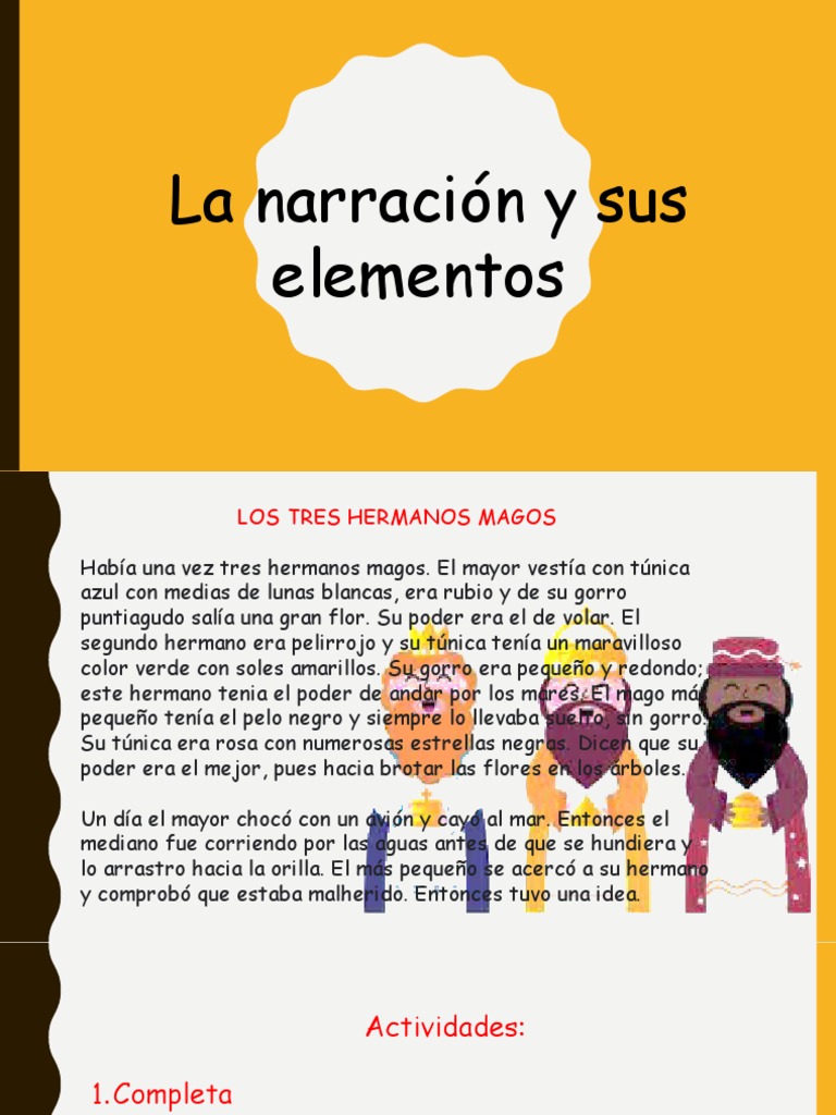 La Narración y Sus Elementos | PDF