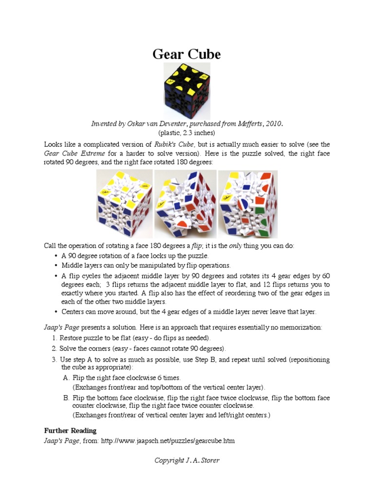 Gear Cube | PDF