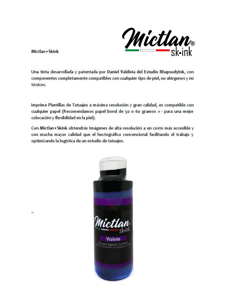 Manual Instrucciones Mitclan Sk-Ink | PDF | Impresora (Computación) | Tinta