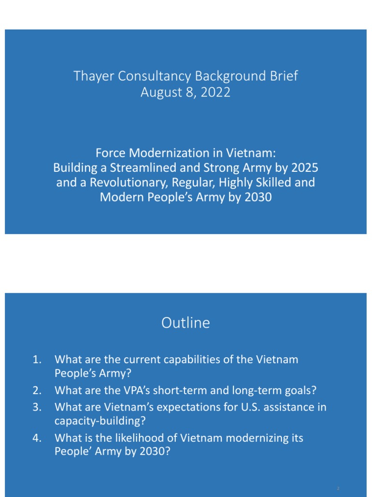 Thayer Force Modernization Vietnam | PDF | Military | Military Technology
