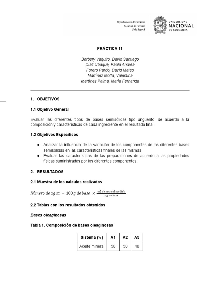 Practica 11 - Grupo 1 | PDF | Química | Ciencias fisicas