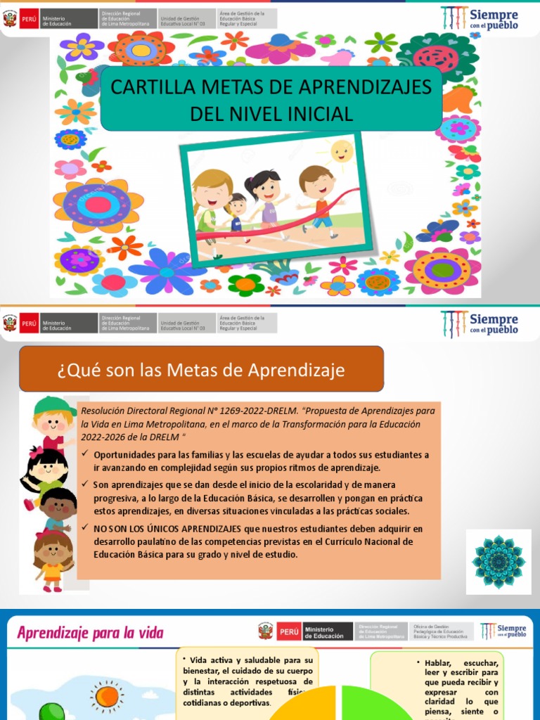 4-Cartilla Metas de Aprendizaje | PDF | Adultos | Aprendizaje