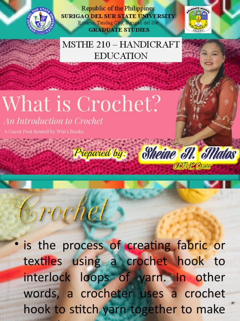 MSTHE210 Handicraft Education - Crochet | PDF | Yarn | Crochet