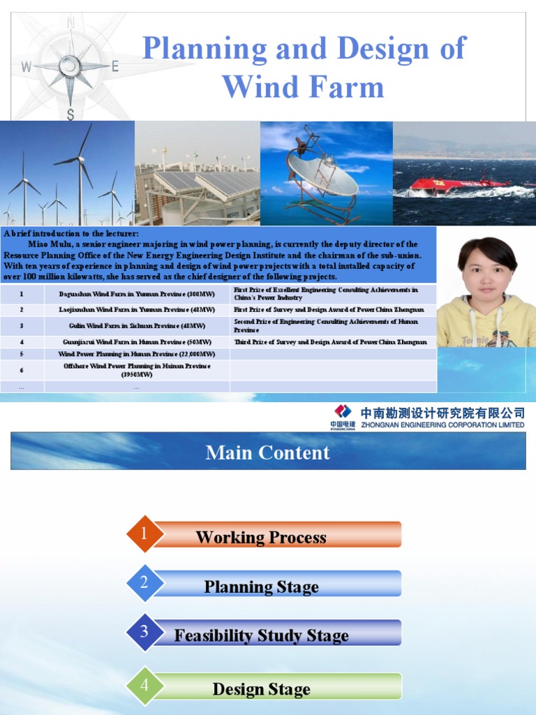 10-Planning and Design of Wind Farm | PDF | Feasibility Study | Wind Power