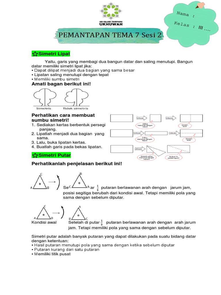 Pemantapan Tema 7 Sesi 2-1 | PDF | Griya & Taman