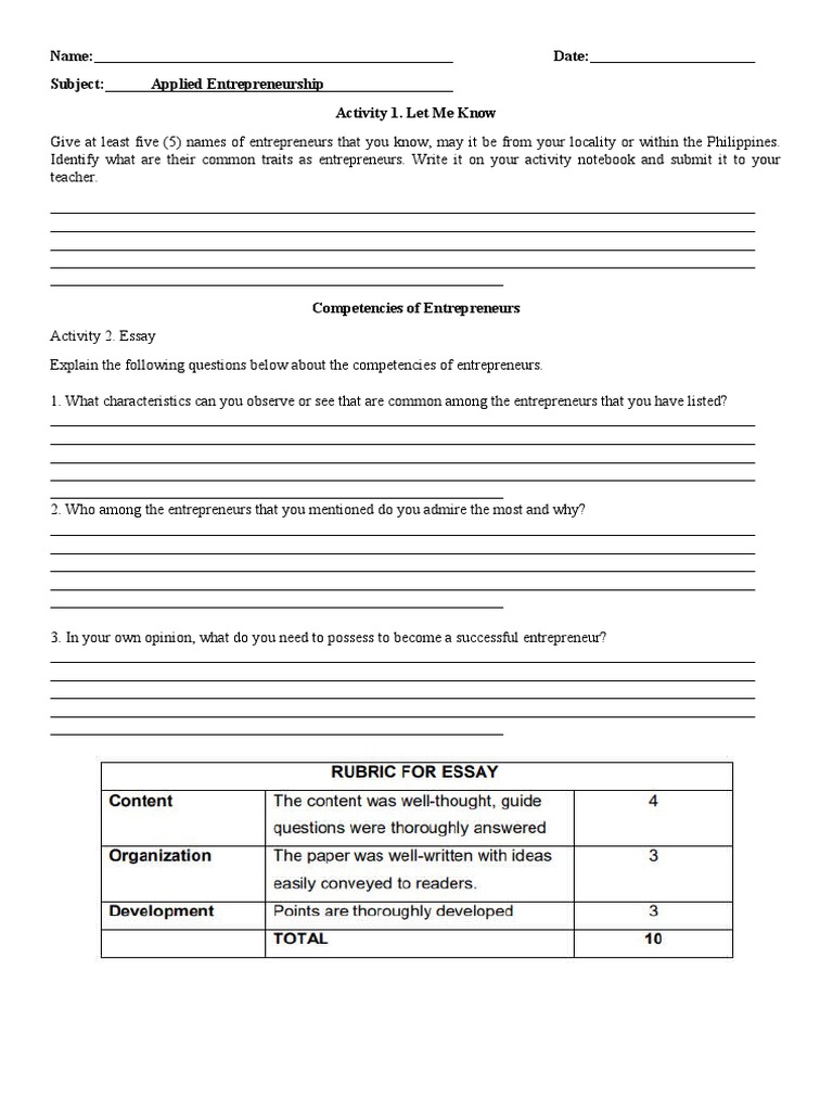 1st Entrep | PDF | Entrepreneurship | Economies