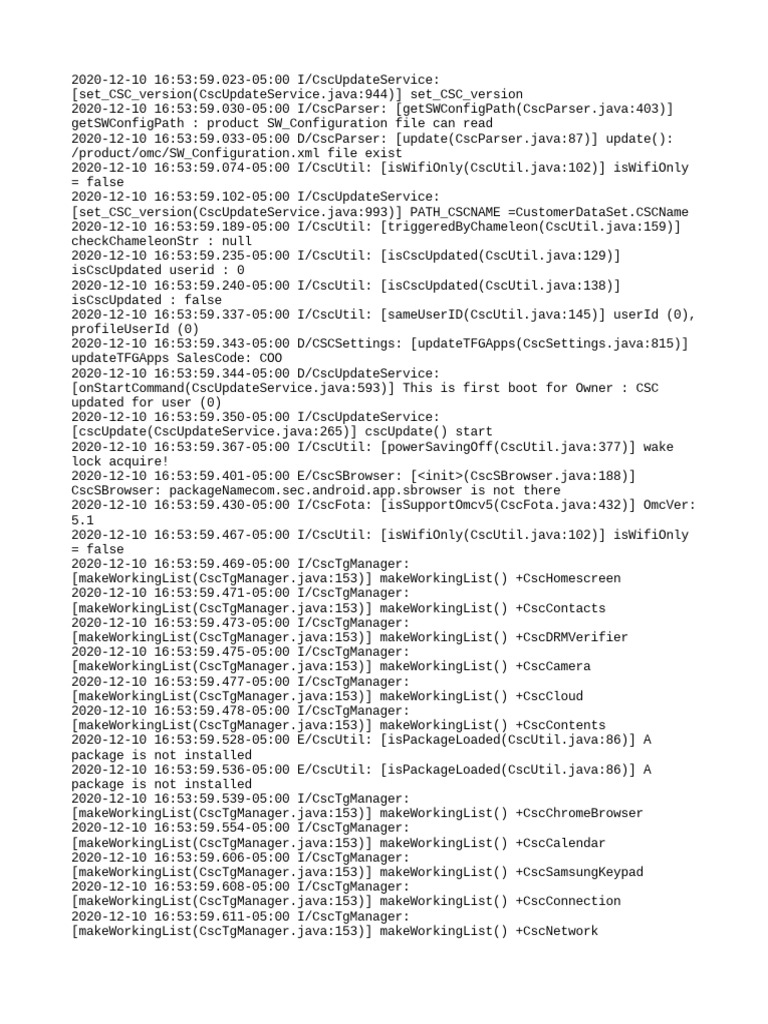 CSC Update Log | Download Free PDF | Computer Data | Information Technology