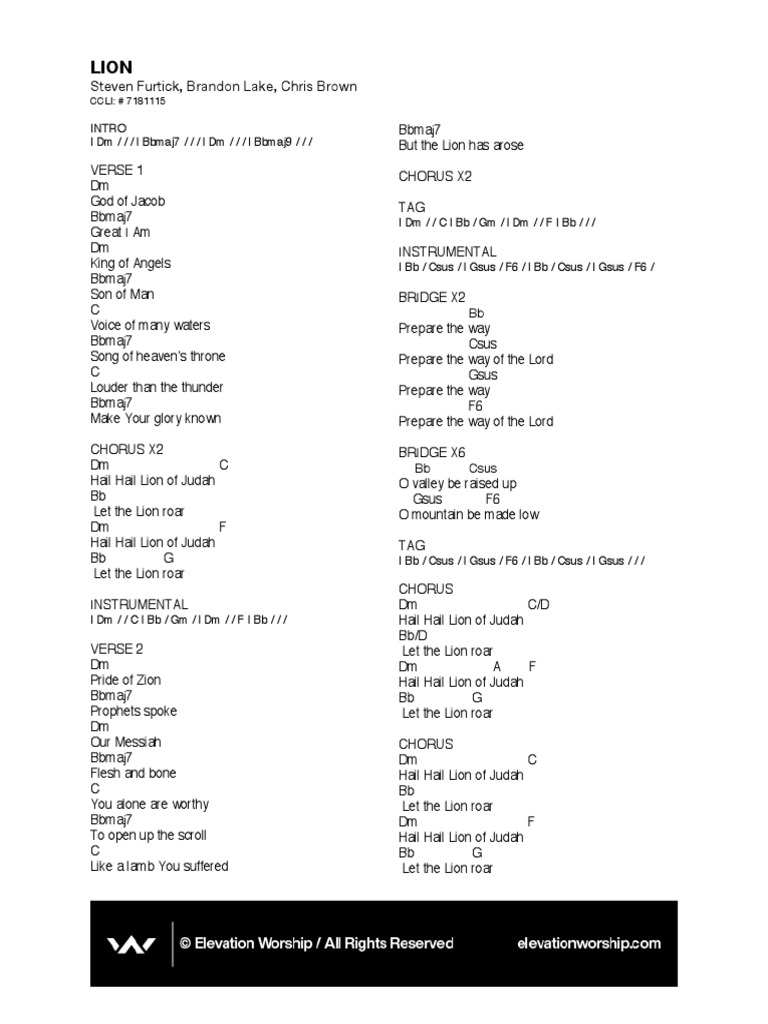 1646320082-Lion Chords | PDF | Religious Belief And Doctrine