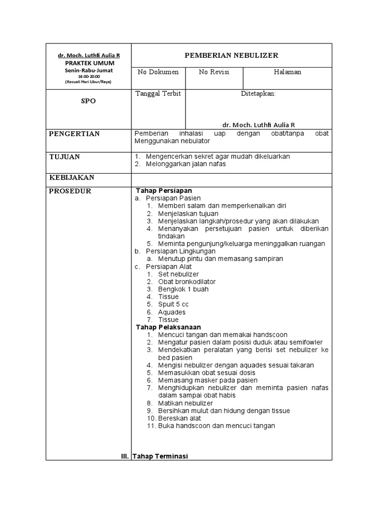 Spo Nebulizer | PDF