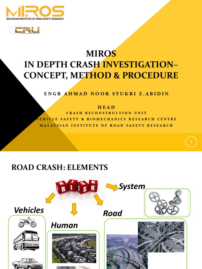 Indepth Crash Investigation - Concept, Method, Procedure | PDF ...