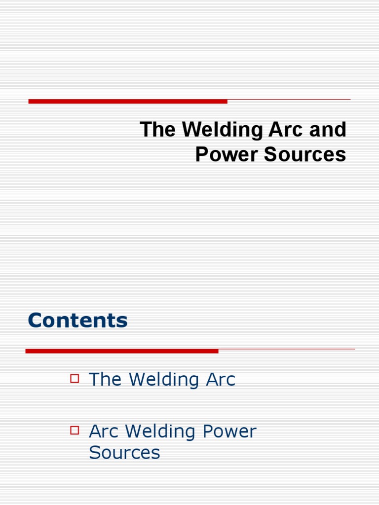 Understanding Arc Welding Power Sources | PDF | Inductor | Electric Arc