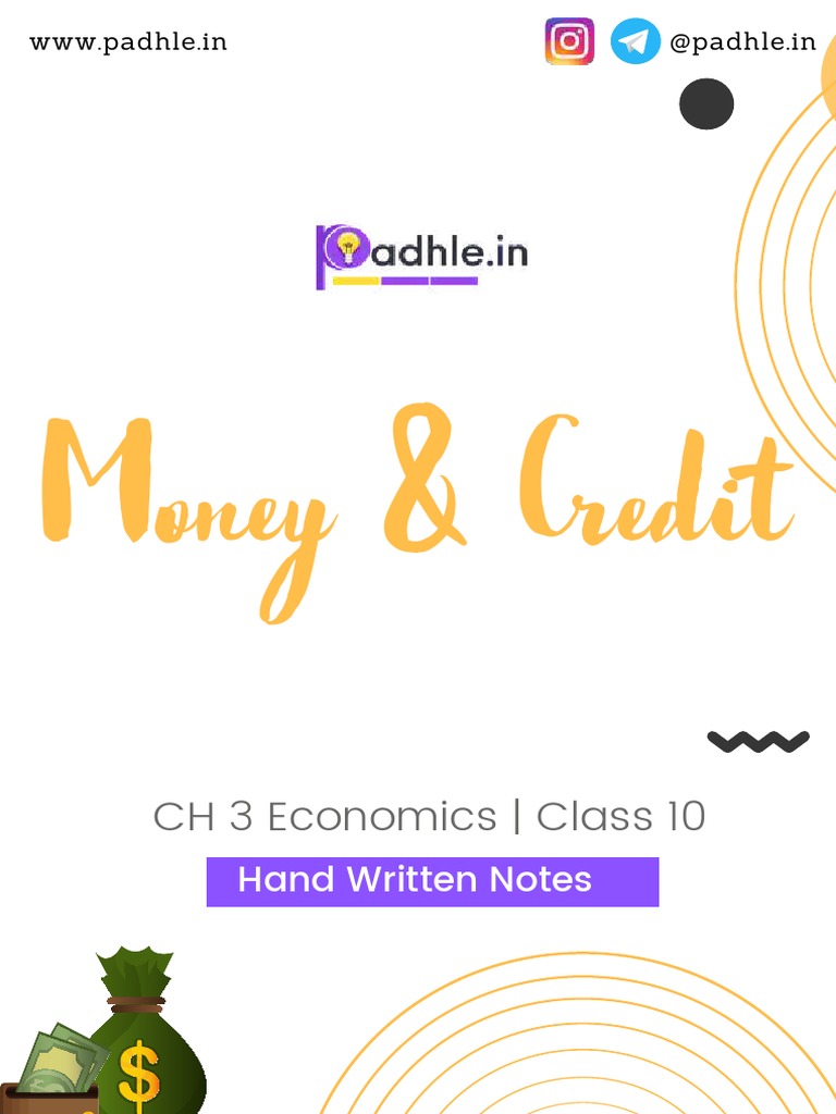 Money and Credit Notes With PYQs | PDF | Loans | Banks