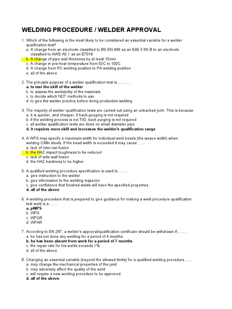 Welder Qualification and Procedure Testing | PDF | Welding | Construction
