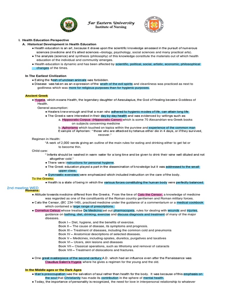 HE Module 1 Day 1 4 Handouts | PDF | Self Efficacy | Behavior