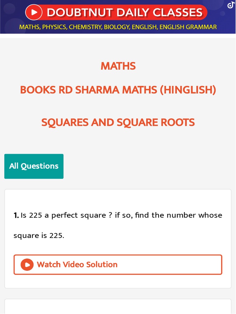 Books Doubtnut Question Bank | PDF