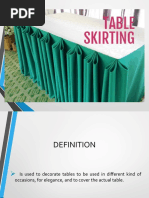 10 Simple Basic Table Skirting Design For Beginners | PDF | Grilling ...