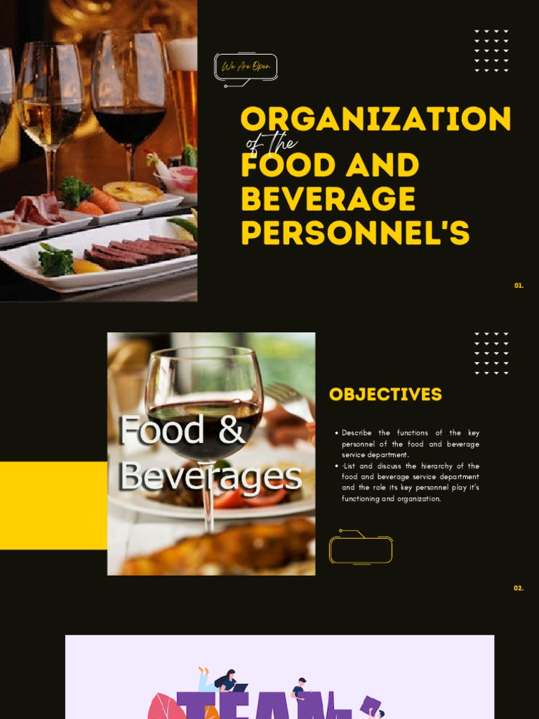 Food and Beverage Personnel Hierarchy | PDF | Waiting Staff | Chef