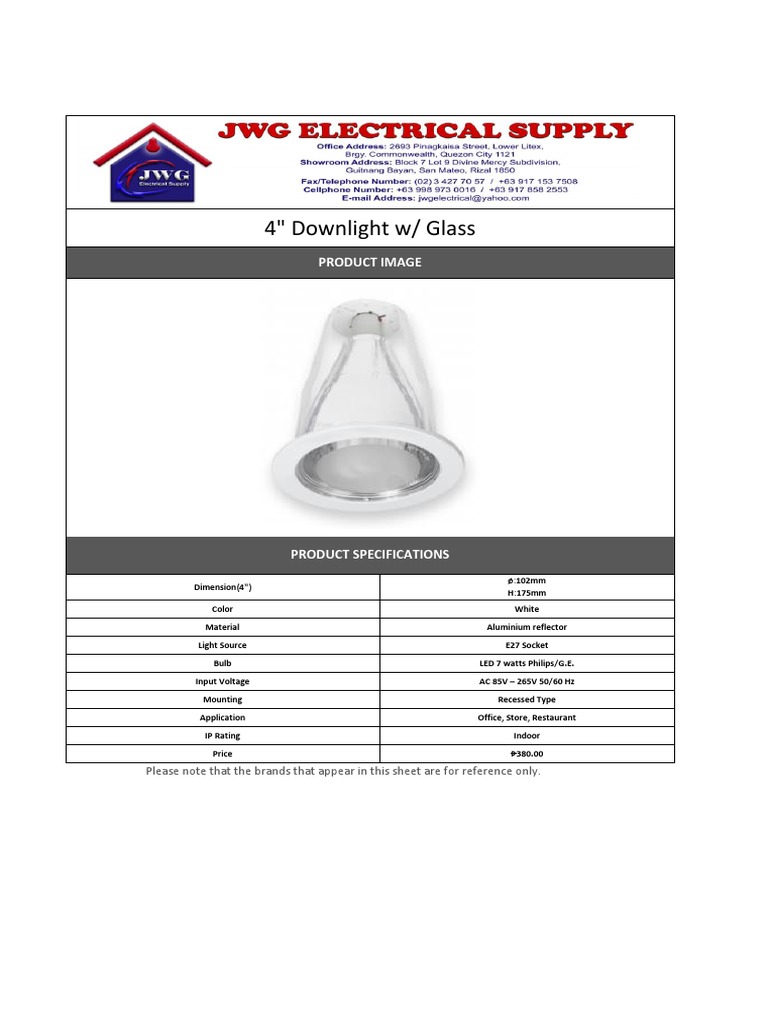 Downlight Surface Type | PDF