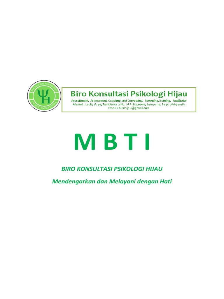 Soal & LJ Mbti | PDF