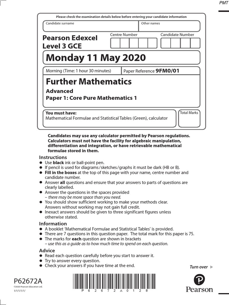 June 2020 QP | PDF | Mathematics | Calculator