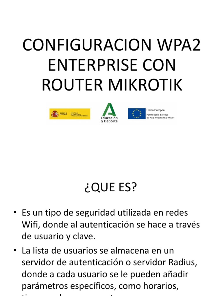 Configuracion WIFI WPA 2 Enterprise | PDF | Punto de acceso inalámbrico | Radio
