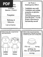 Magbasa Tayo For Kinder 1 | PDF