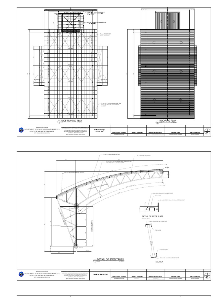 Covered Court (16m X 30m) | PDF | Architectural Elements | Components