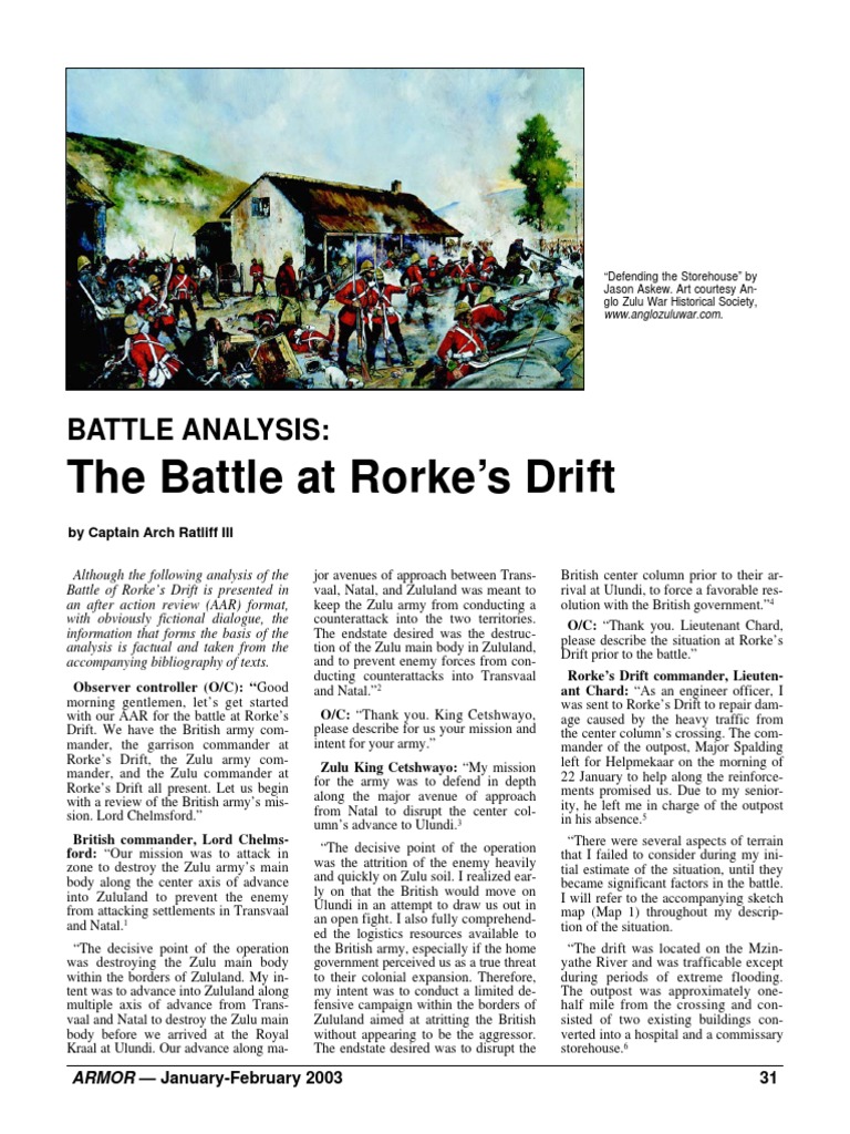 The Battle at Rorke's Drift | PDF | Battle Of Isandlwana | Zulu Kingdom