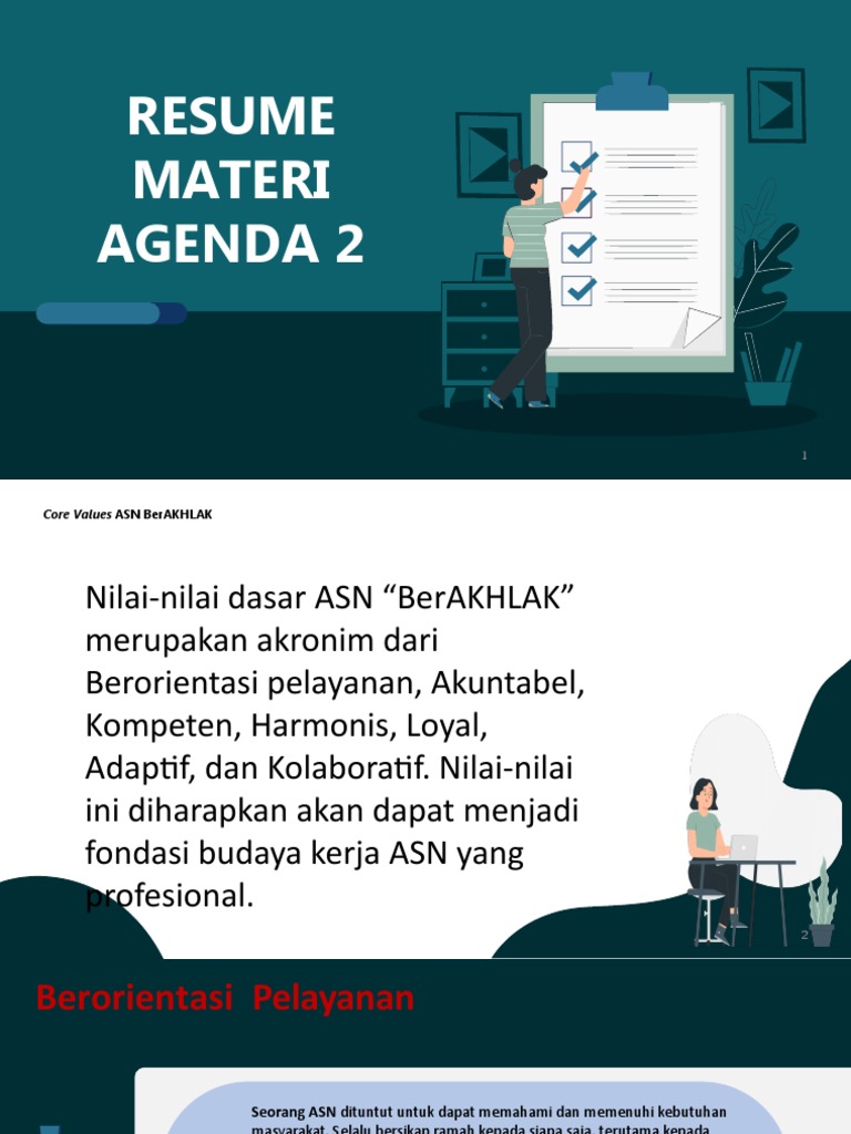 Resume ASN BERAKHLAK | PDF