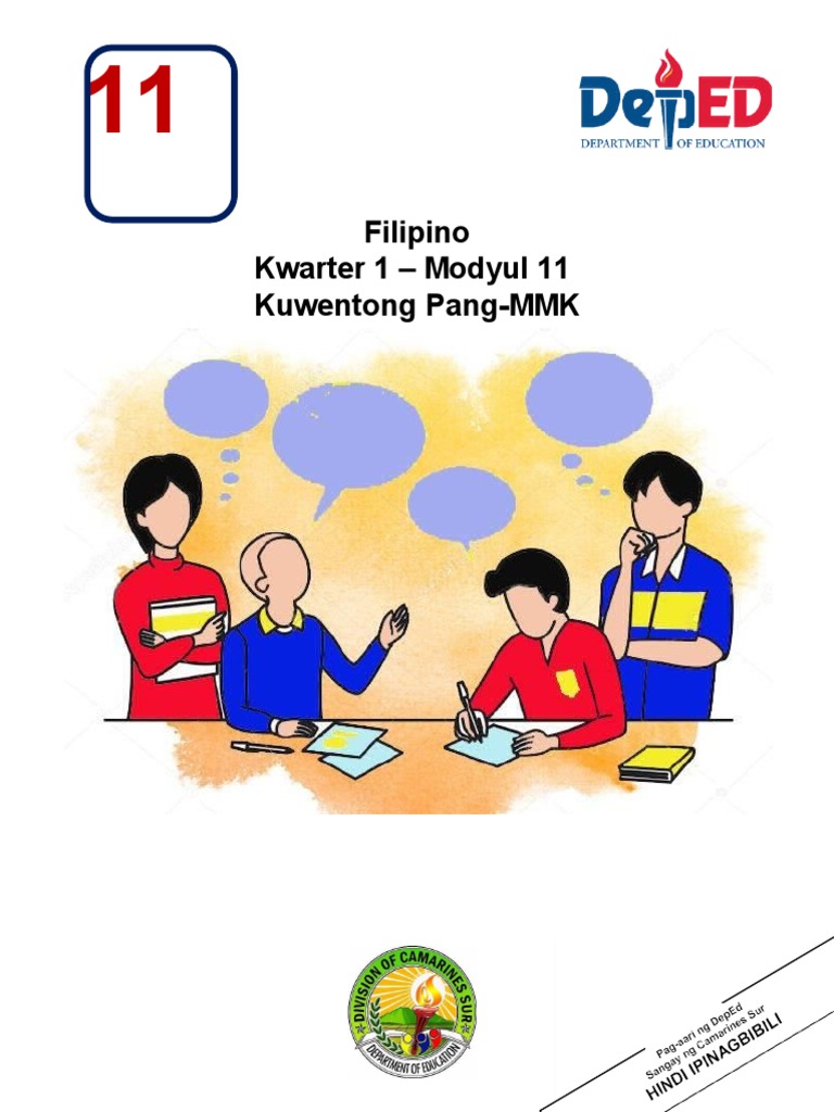 EDITED FILIPINO 11 KWARTER 1 MODULE 11 Kuwentong Pang MMK | PDF