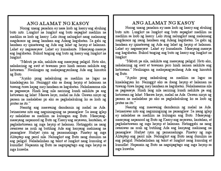 Ang Alamat NG Kasoy | PDF