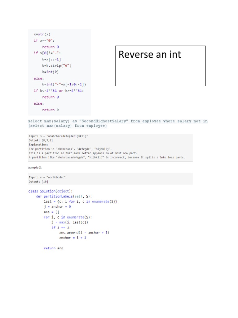 Reverse An Int | PDF | Teaching Methods & Materials