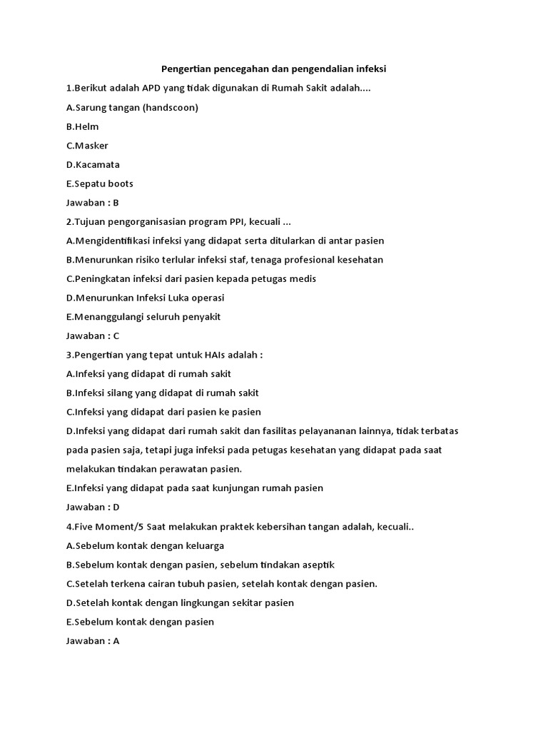 Soal MK Patient Safety Bu Eny | PDF