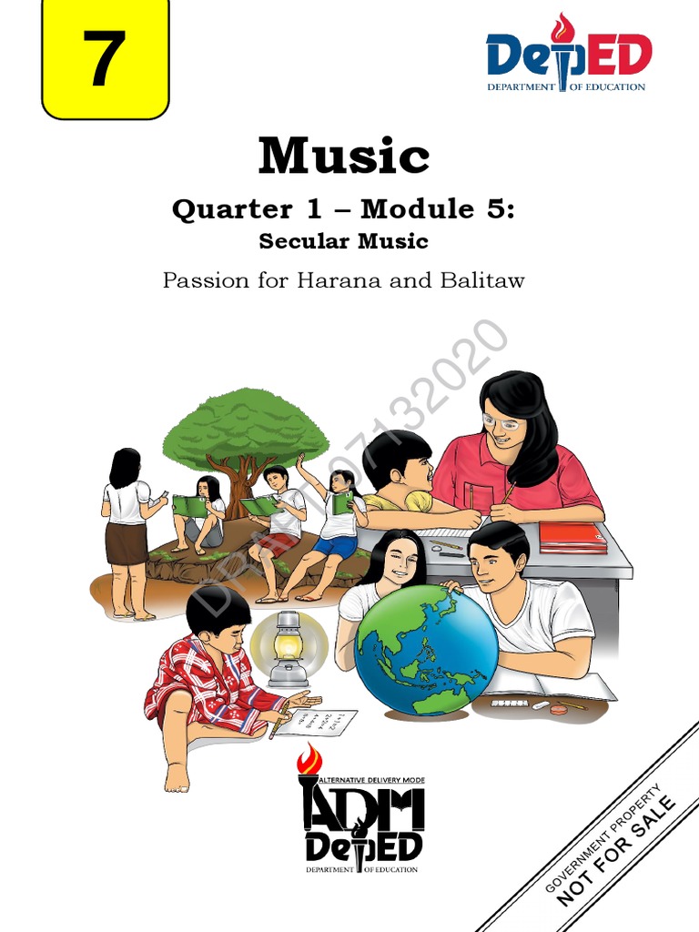 Music7 Q1 M5 Secular Music Passion For Harana and Balitaw Final | PDF ...