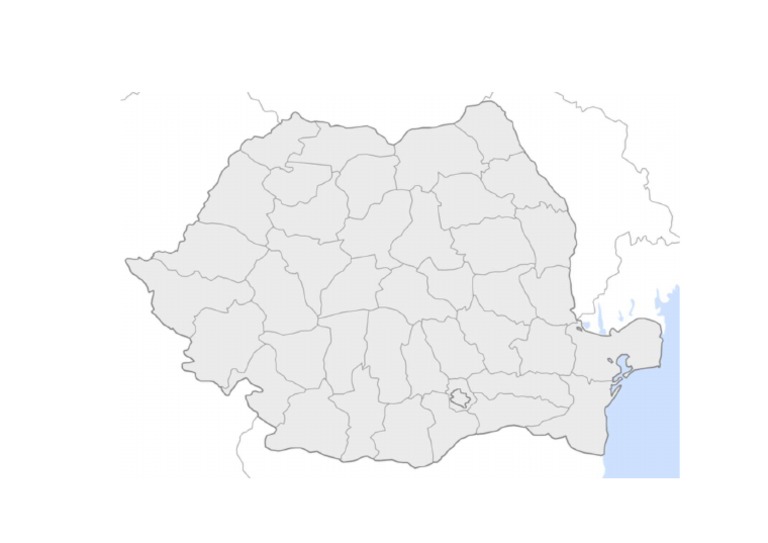 Harta Romaniei de completat | PDF