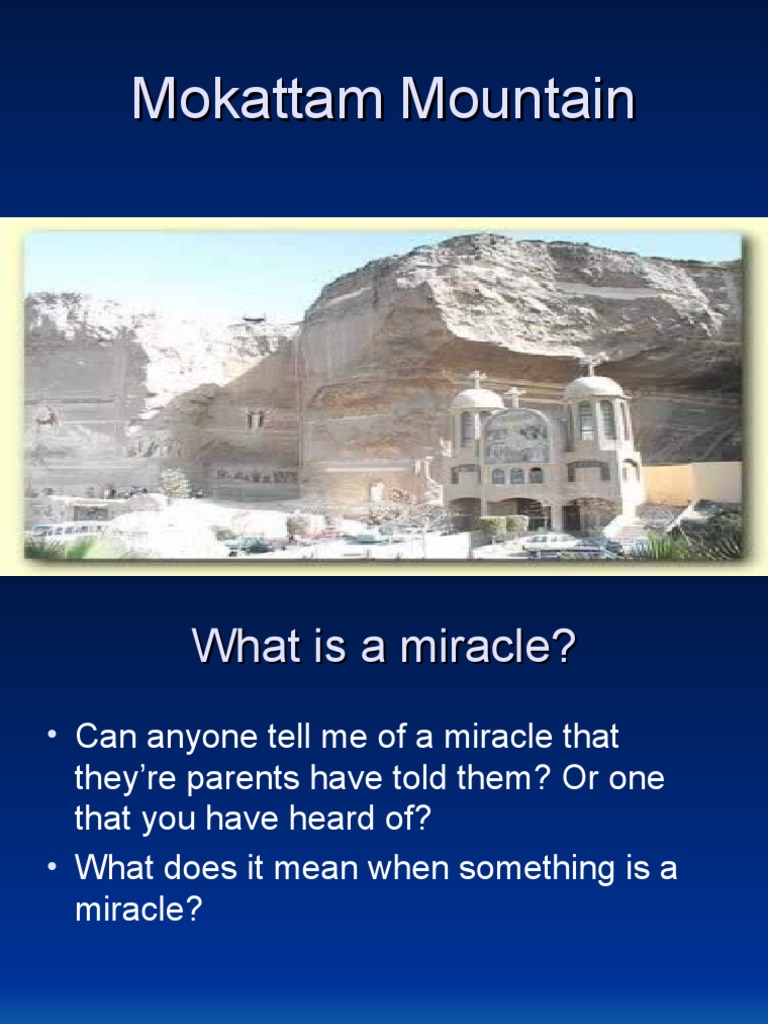 Mokattam Mountain | PDF | Miracle | Jesus