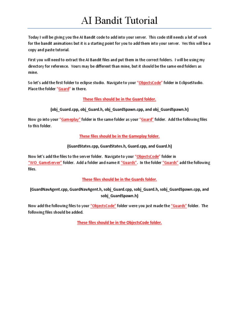 AI Bandit Tutorial | PDF | Directory (Computing) | Computer File