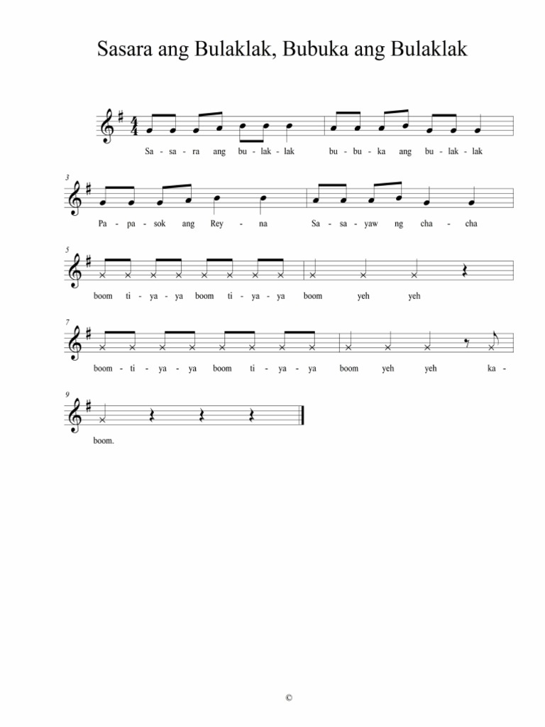 Sasara Ang Bulaklak | PDF