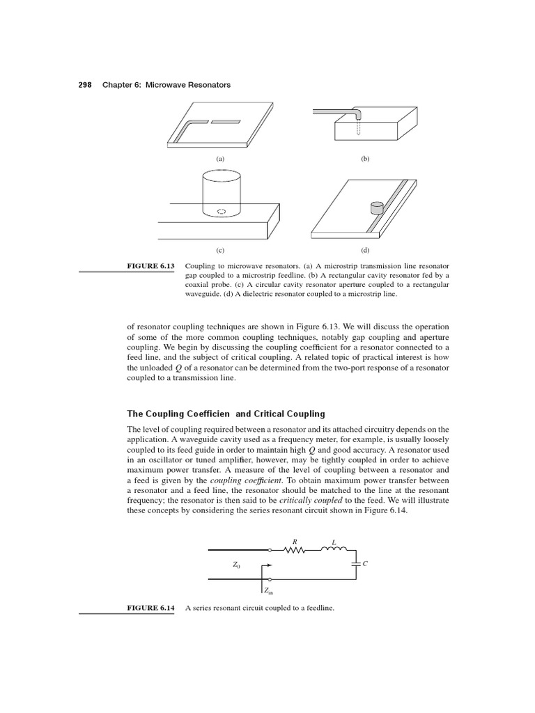Microstrip Resonator-POZAR-298-301 | PDF | Resonance | Transmission Line