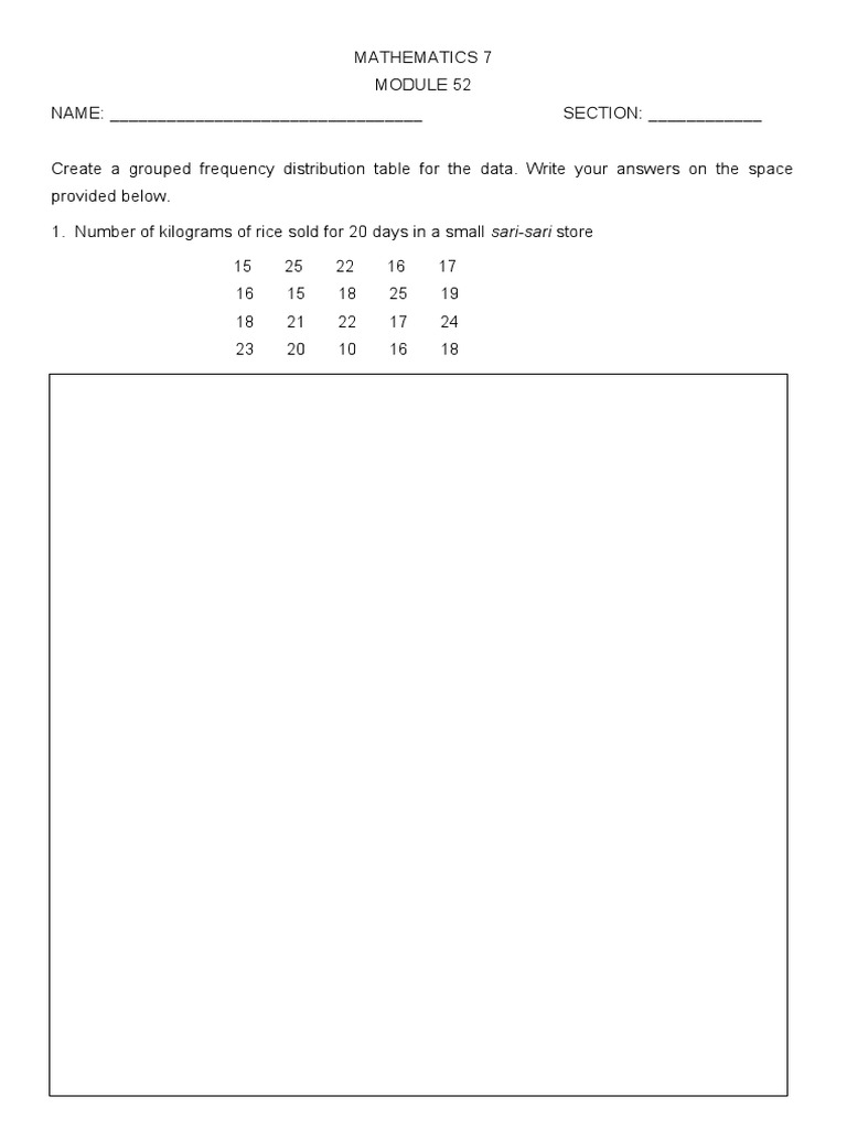 Mathematics 7 m4 q4 | PDF