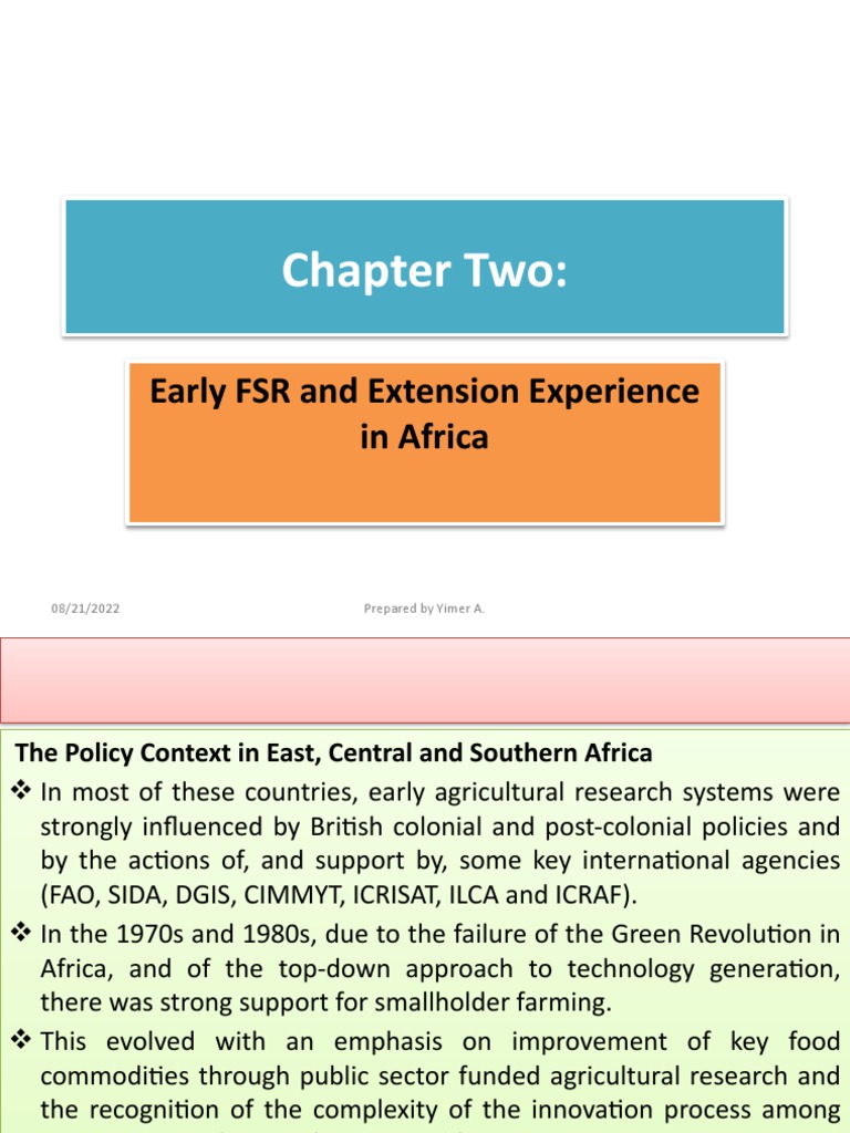 Chapter 2, 3, 4& 5 FSR | PDF | Agriculture | Sustainable Agriculture