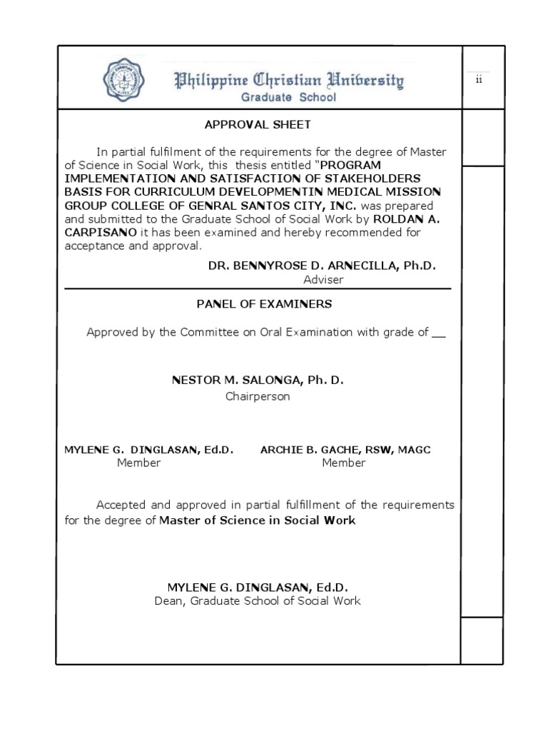 PCU-Approval Sheet-Ok | PDF