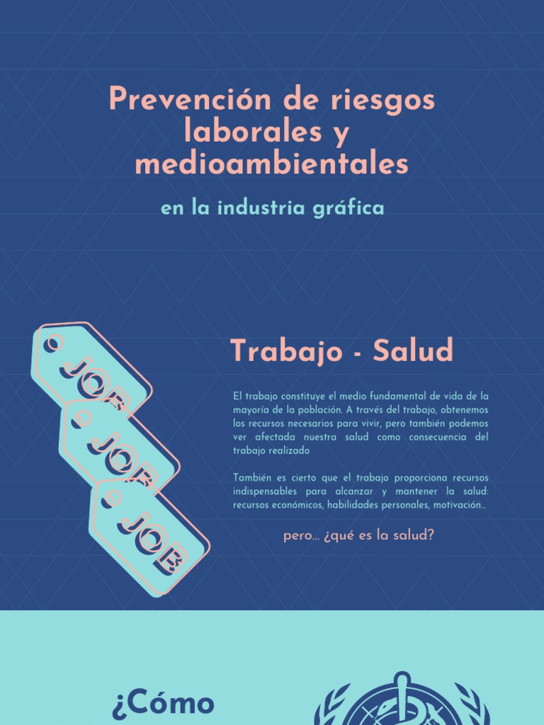 Prevención de Riesgos Laborales en Gráfica | PDF | Riesgo | Seguridad y ...