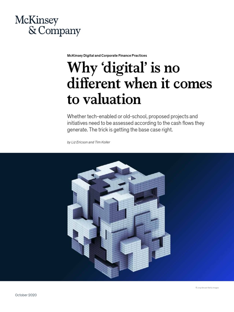 Mckinsey Why Digital Is No Different When It Comes To Valuation Oct2020 ...