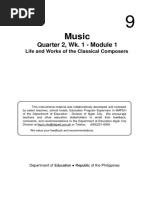 Q1 Music 9 - Module 1 | PDF | Learning | Tempo