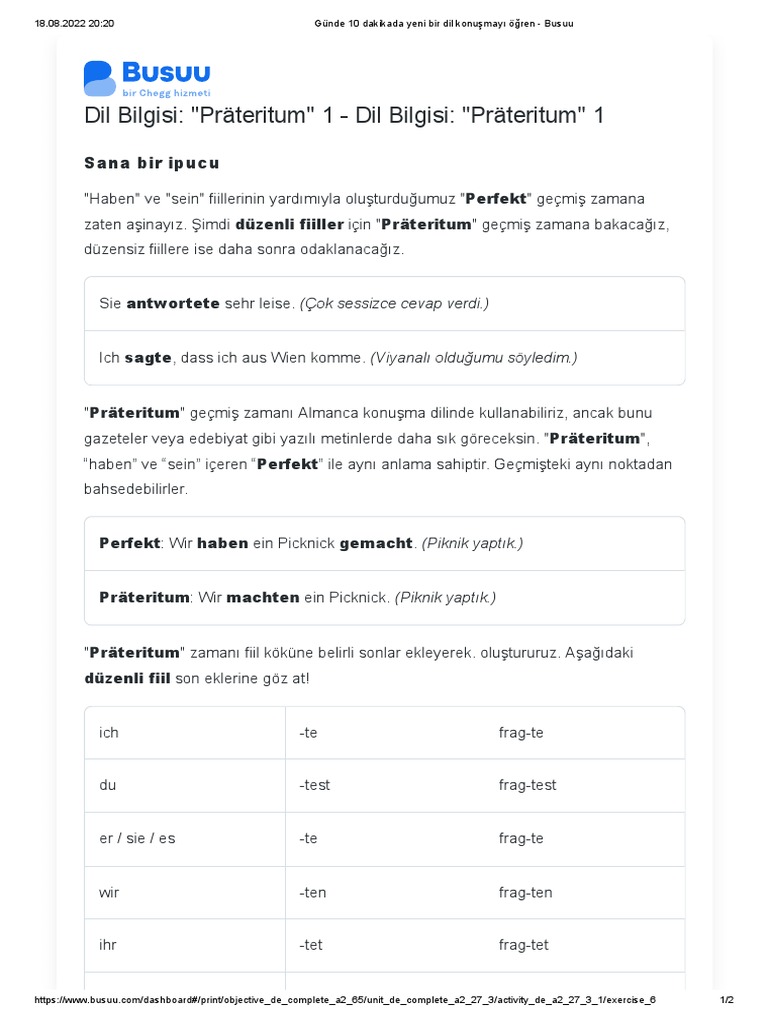 German Grammer Lessons | PDF