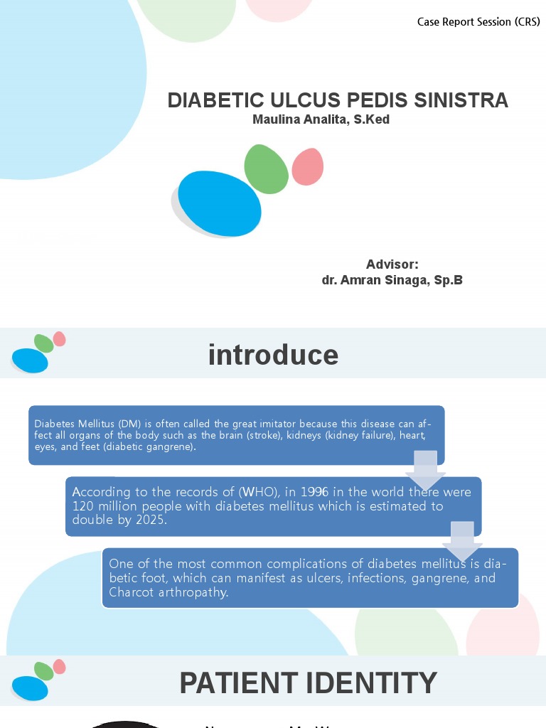 Diabetic Ulcus Pedis Sinistra: Maulina Analita, S.Ked | PDF | Wound ...