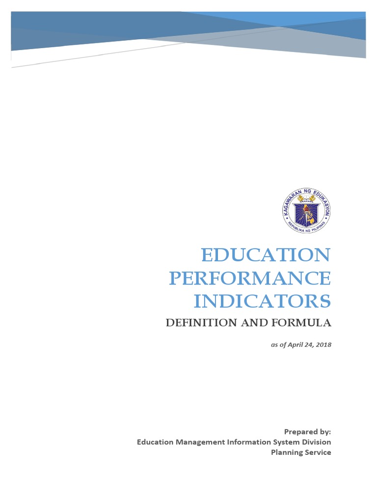 Education Performance Indicators: Definition and Formula | PDF | Educational Stages | Teachers