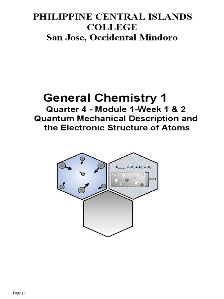 QRT 4 General Chemistry 1 Week 1 2 | PDF | Atomic Orbital | Electron ...