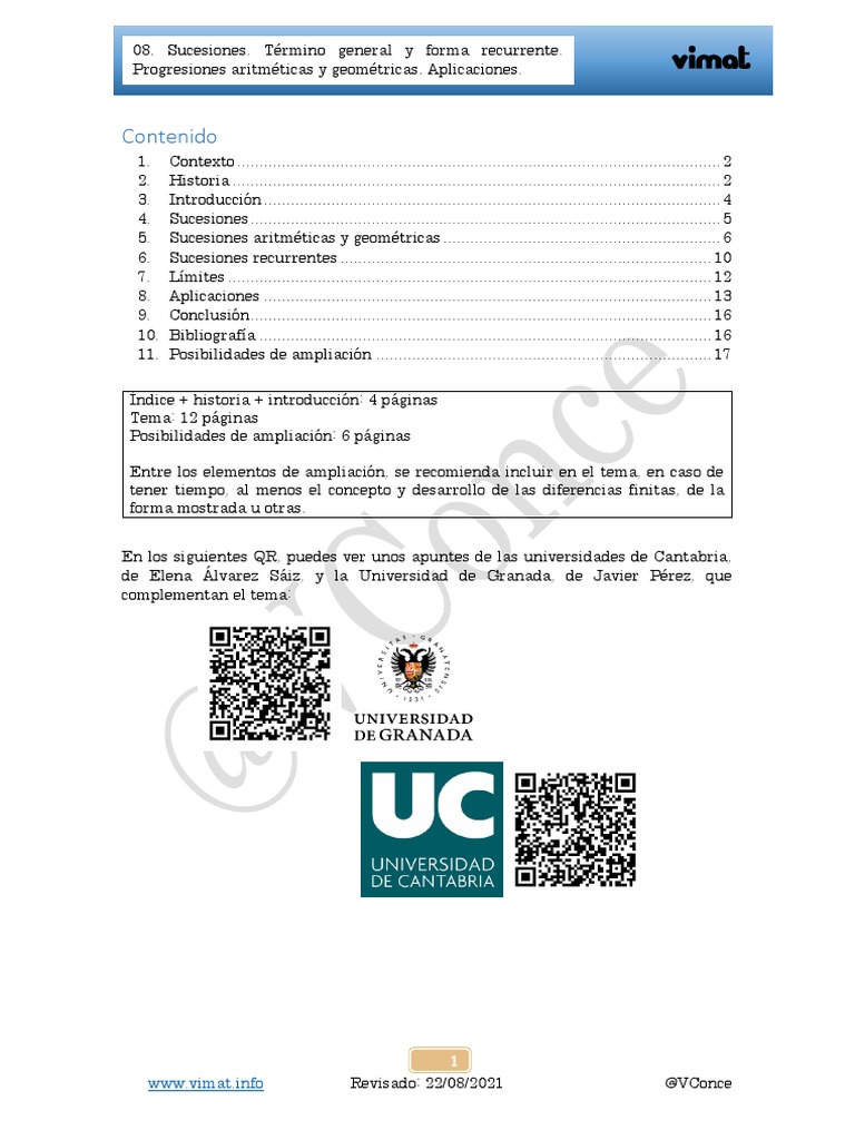 Sucesiones | PDF | Series (Matemáticas) | Número primo